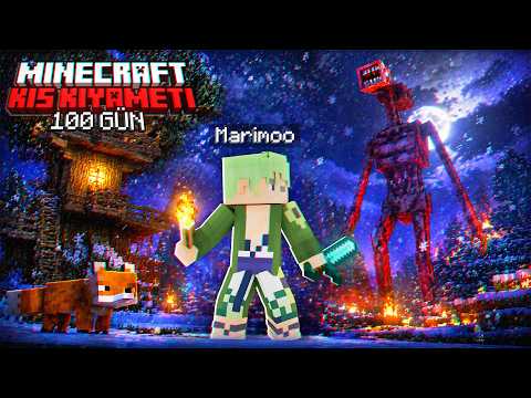 Minecraft Kış Kıyametinde 100 Günde Siren Kafayı Öldürmek... (Tüm Hikaye)