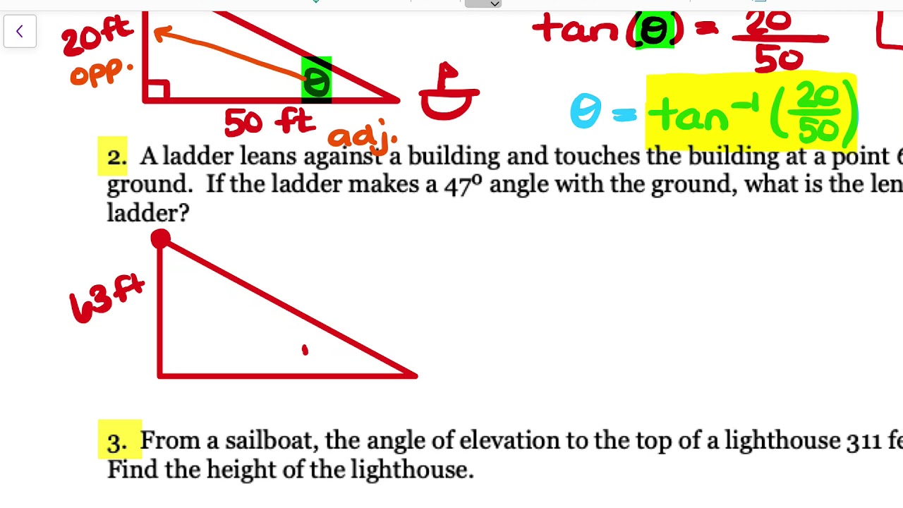 How To Solve Trigonometry Word Problems