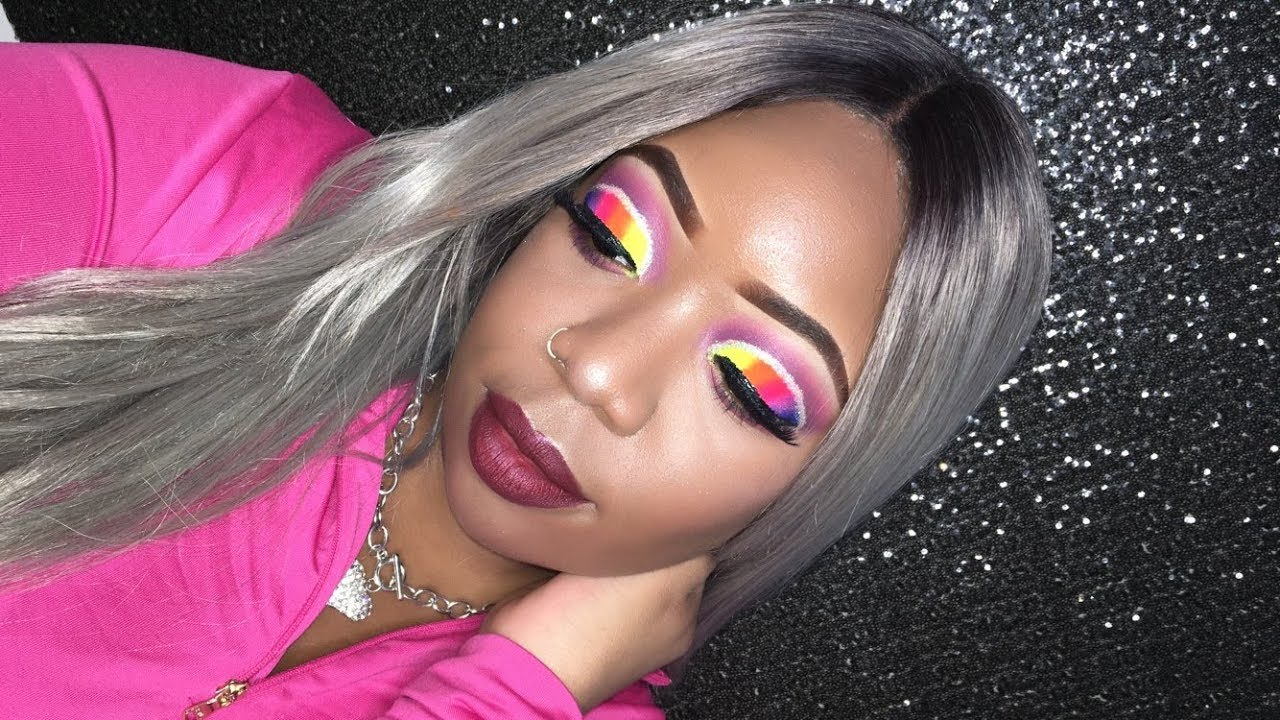 Vibrant Makeup Tutorial 👀🌈 - YouTube