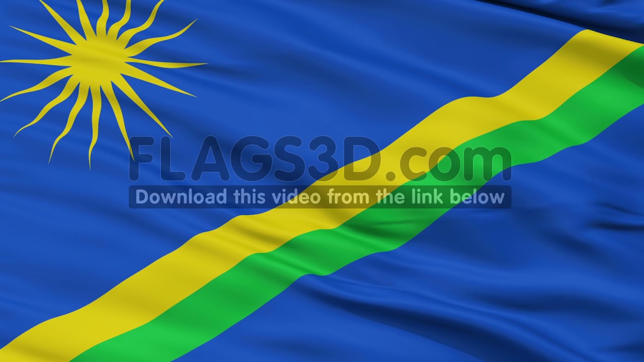 Closeup Covenas city flag, Colombia - YouTube