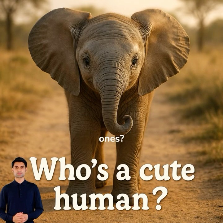 Elephants Think Humans Are Cute – Wholesome Science #fastfacts #facts # ...