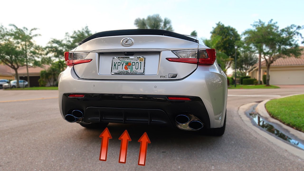 Fitting a 2020 Lexus RCF Rear Diffuser on a 2015-2019 Model - YouTube