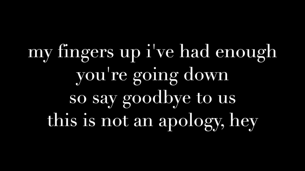 Bea Miller – This Is Not an Apology (Lyrics / Lyric Video) - YouTube