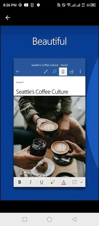 Microsoft Word Android App #shorts - YouTube
