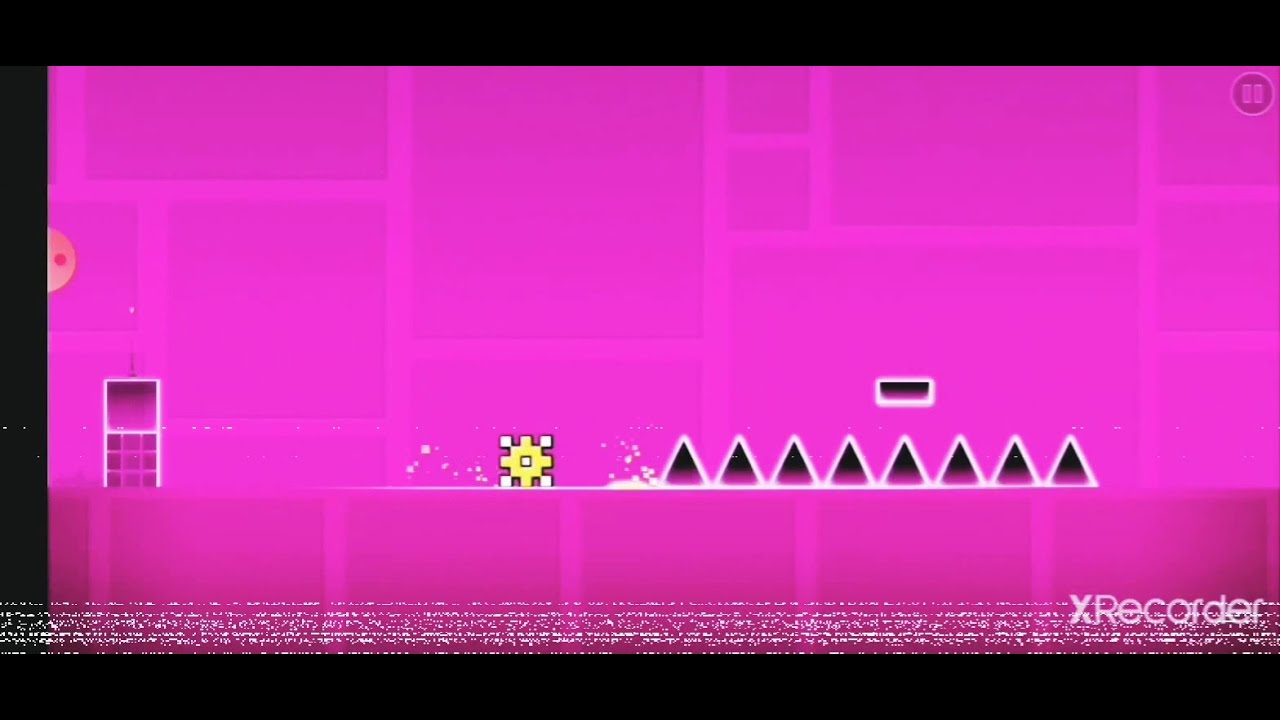 Beating lvl.2 geometry dash part 2 😁 - YouTube