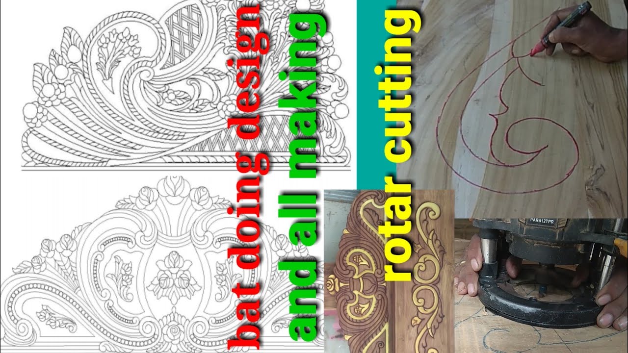 bed design #and doing # full making# router cutting - YouTube