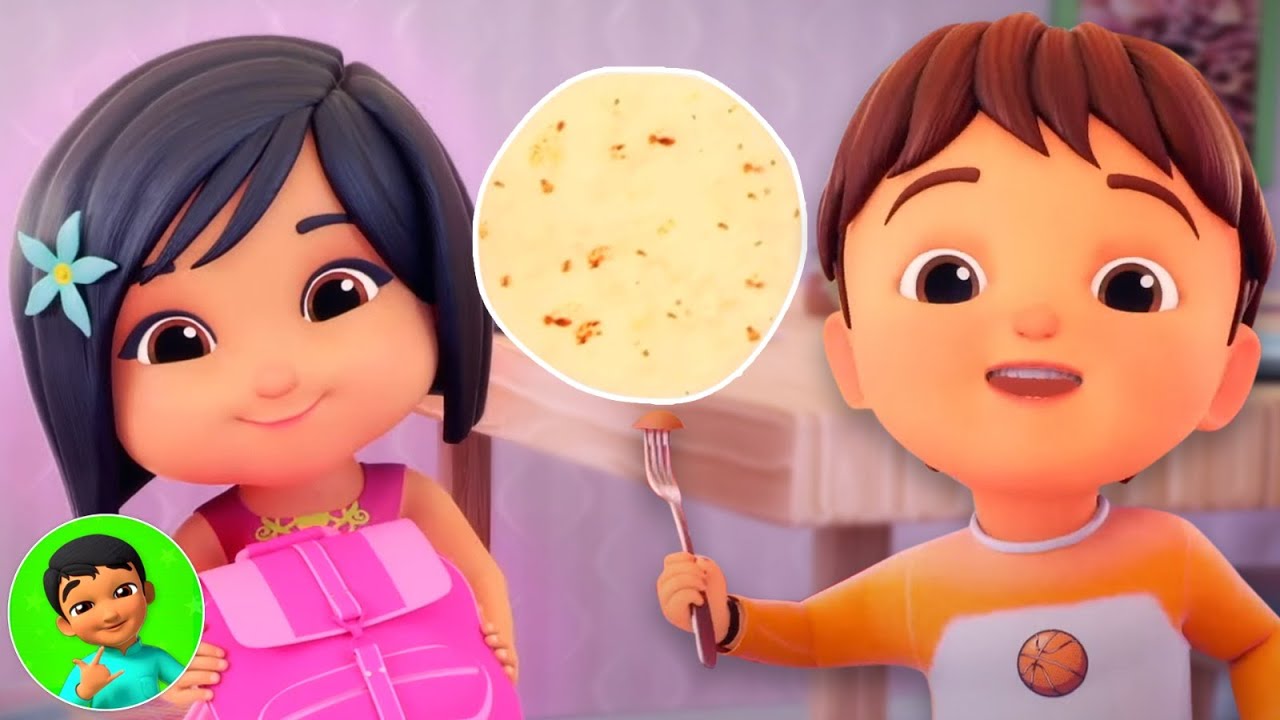 Mummy Ki roti Gol Gol, मम्मी की रोटी गोल गोल, Hindi Rhymes for Children ...