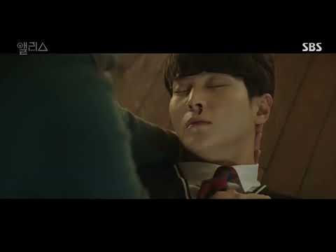 Both Jin-Gyeom fell unconscious (Alice E13) Kdrama hurt scene/sick male lead/pass out/faint/collapse