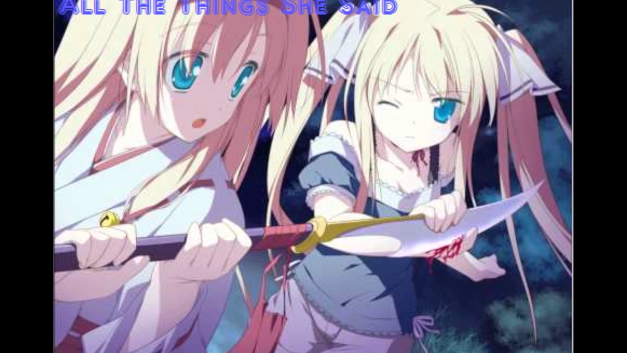 Nightcore - All the things she said - YouTube