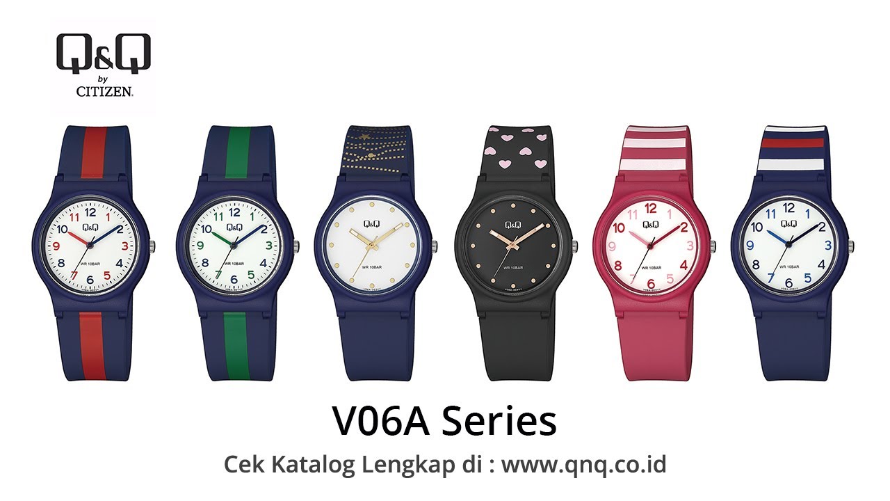 Q&Q Plastic Fashion V06A - Review & Setting Jam Tangan Rubber Analog (Q&Q INDONESIA) - YouTube