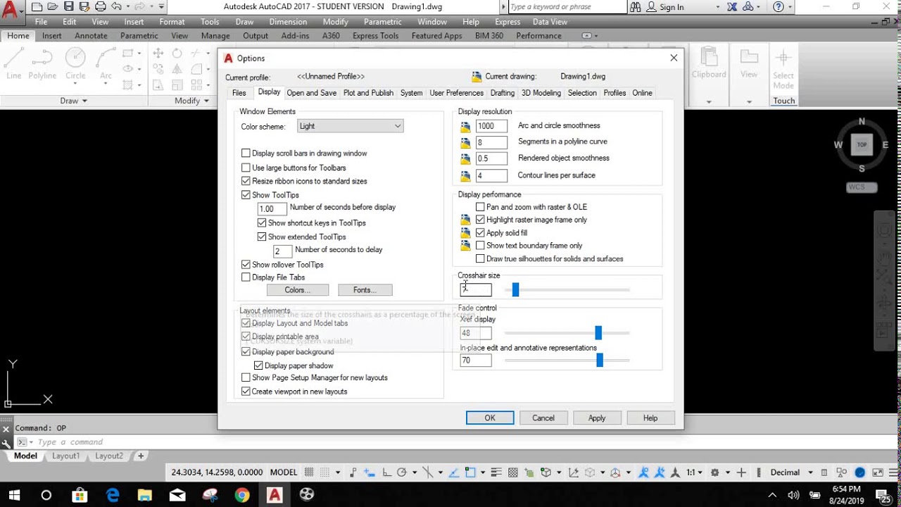 #Option #command in #AutoCAD - YouTube