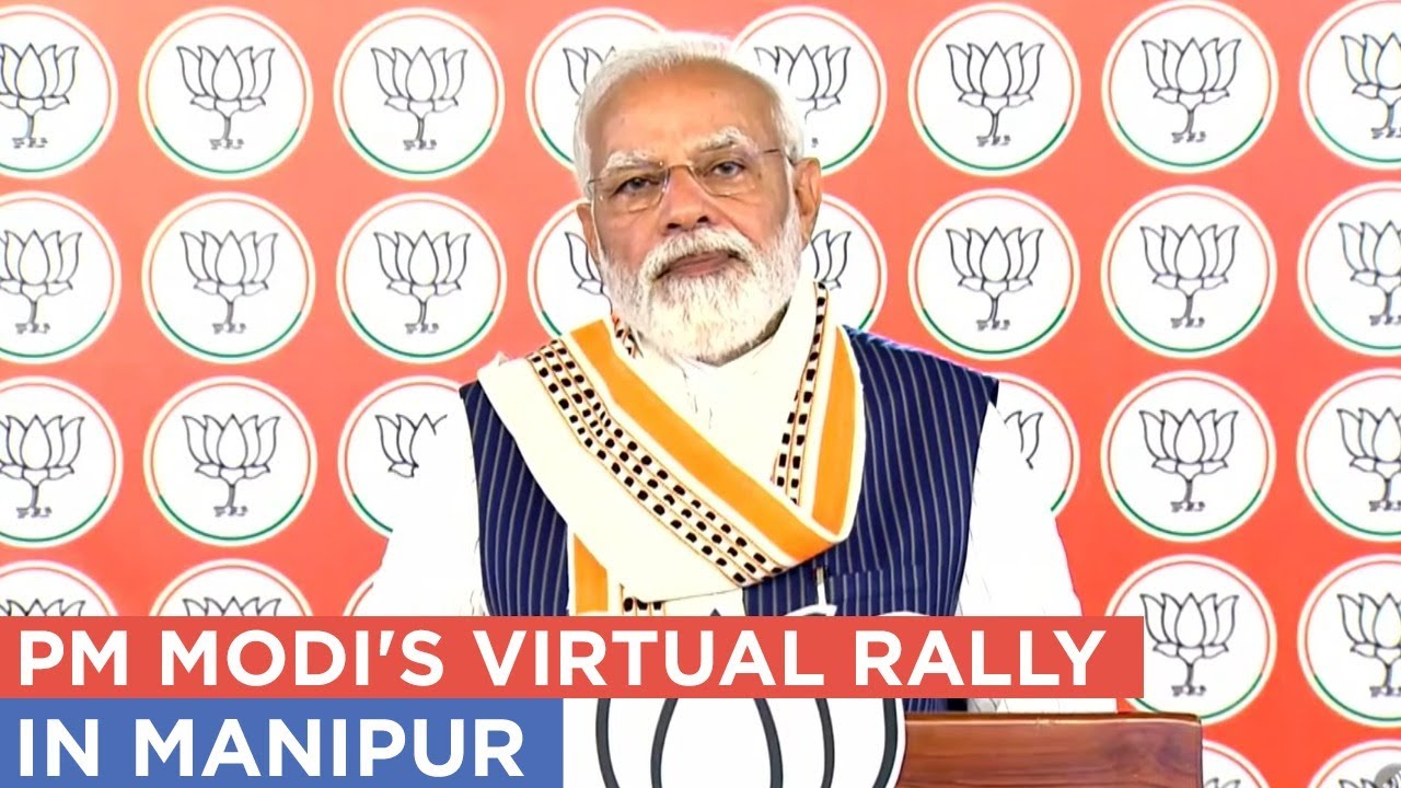 PM Modi's virtual rally in Manipur - YouTube