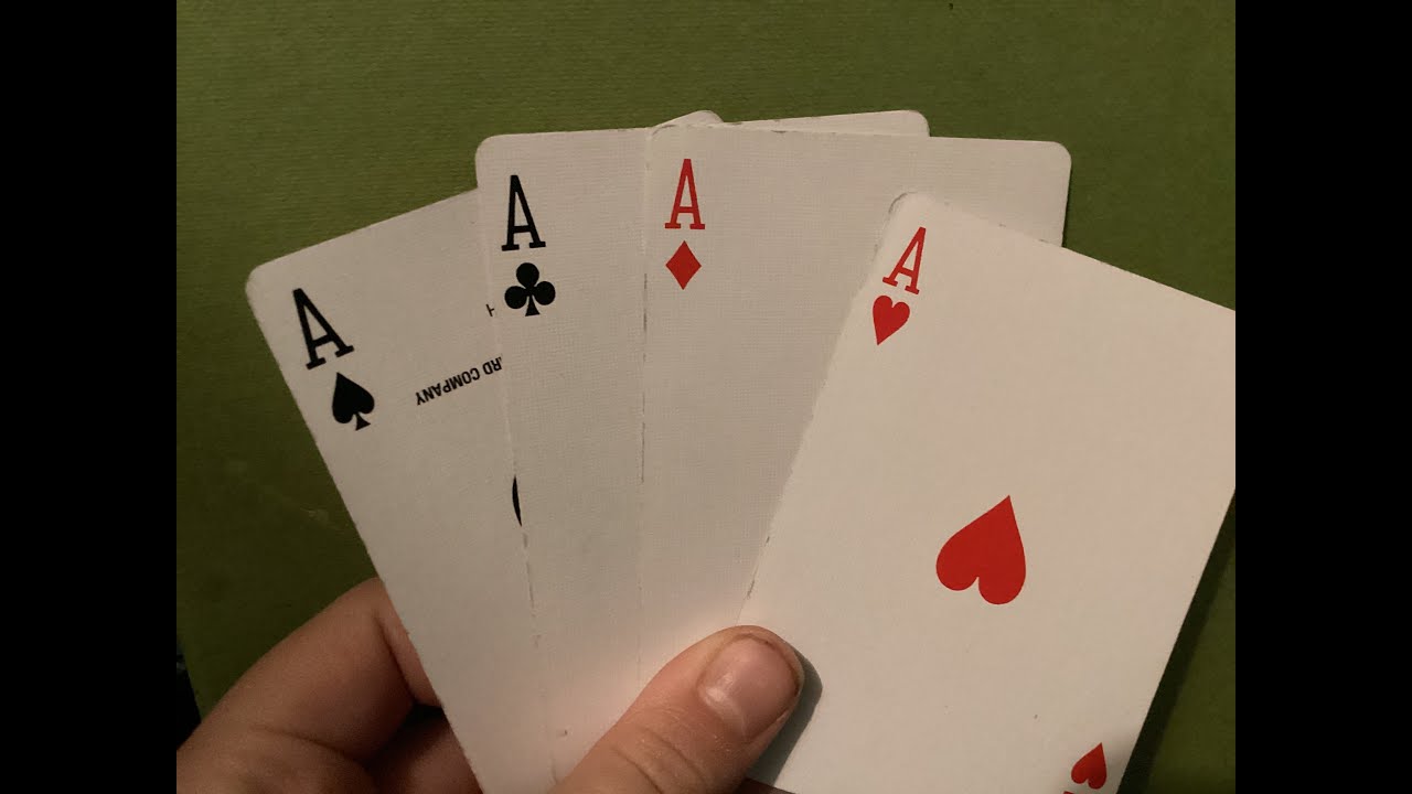 Magic trick- 4 Aces - YouTube