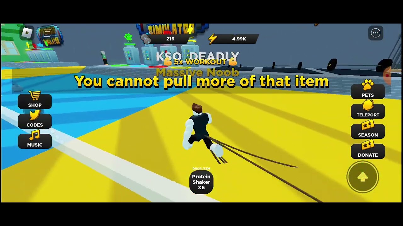 PLAYING ROBLOX (strong man simulater) COMPLETEING 2nd BASE. - YouTube