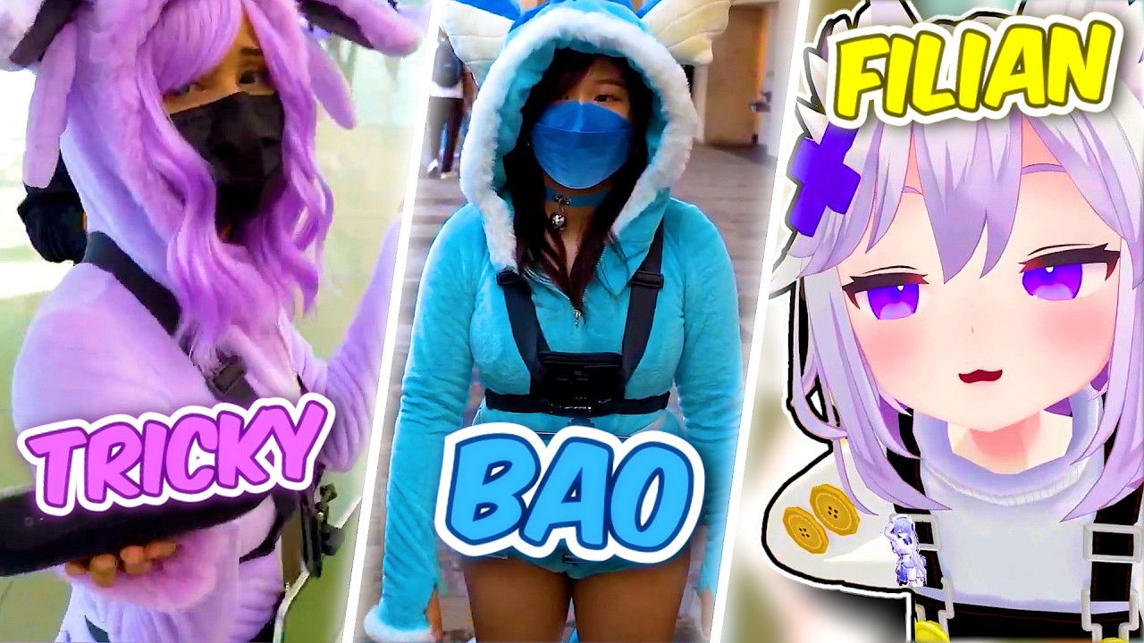 Filian HARASSES some strangers at TWITCH CON (ft. Bao & TrickyWi) - YouTube