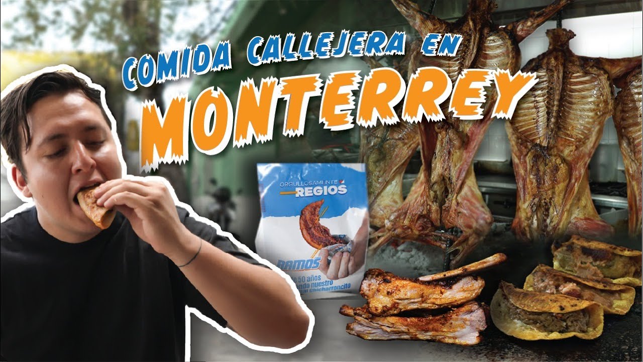 Comida CALLEJERA en Monterrey, comiendo en Monterrey. - YouTube