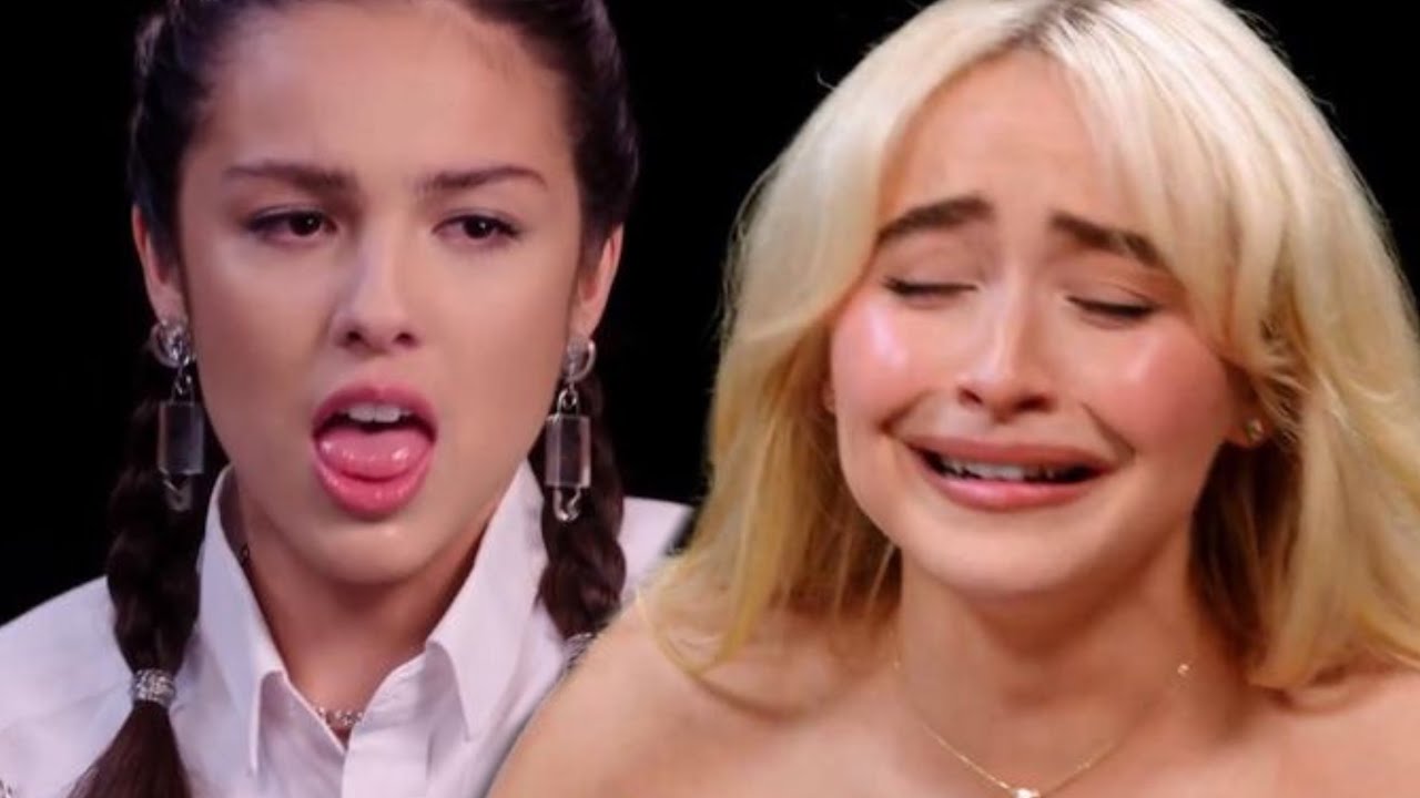 Olivia Rodrigo and Sabrina Carpenter Eating Spicy Wings and Crying ...