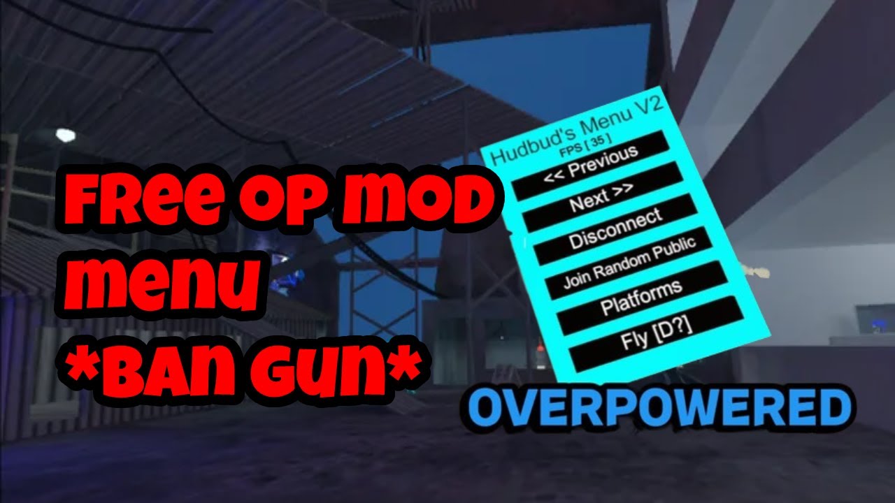 THE MOST OP! FREE MOD MENU IN GORILLA TAG | Hudbud's mod menu v3 - YouTube