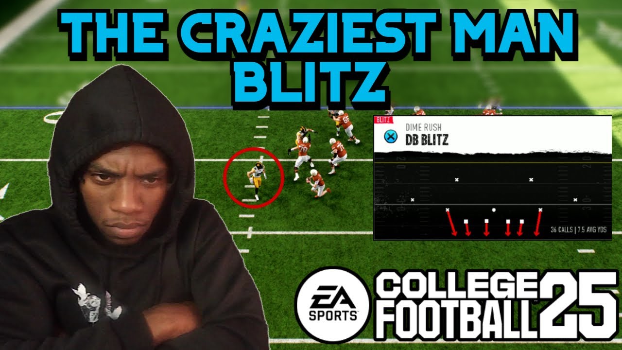 THE BEST MAN BLITZ IN COLLEGE FOOTBALL 25 - YouTube