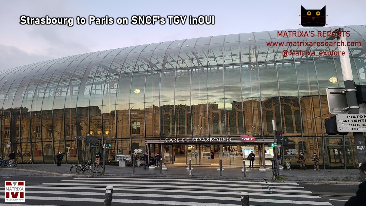 Strasbourg to Paris on SNCF's TGV inOUI!! - YouTube