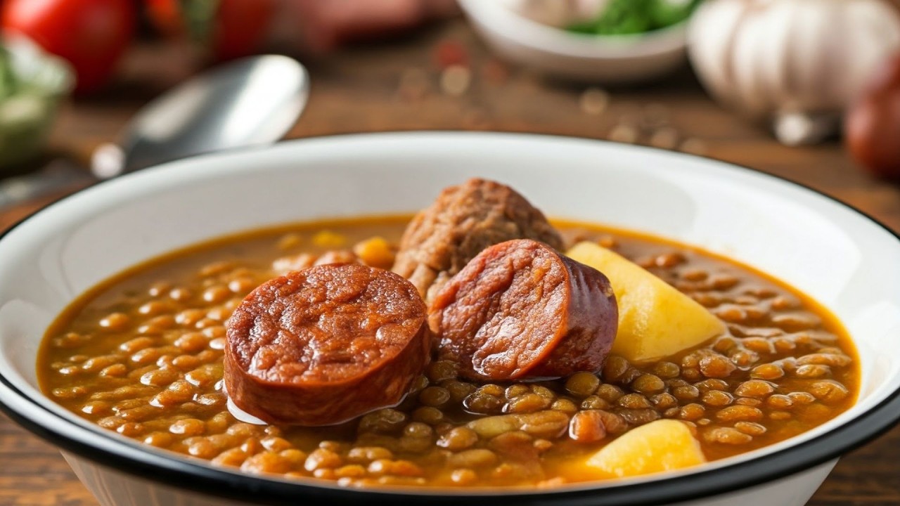 Lentejas con Chorizo | Receta ORIGINAL - YouTube