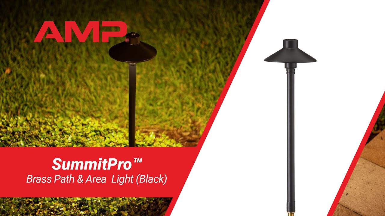 AMP® SummitPro™ Path & Area Light (Brass Black) - YouTube