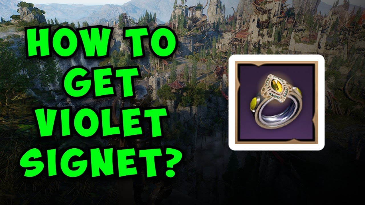 How to Get the Violet Signet in Throne and Liberty - YouTube