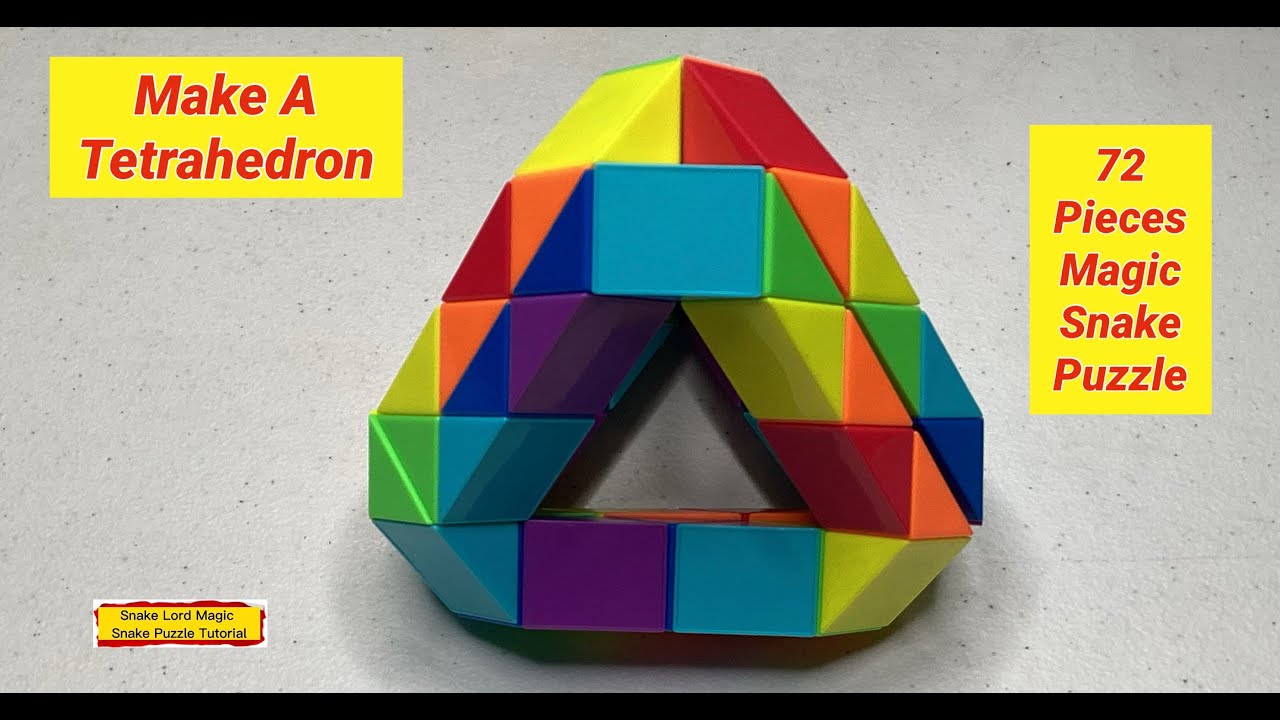 Make A Tetrahedron - 72 Pieces Magic Snake Puzzle ...
