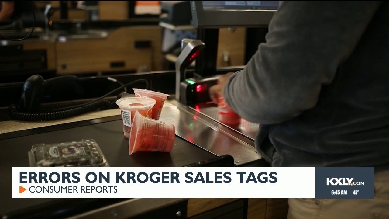 Errors on Kroger price tags - YouTube