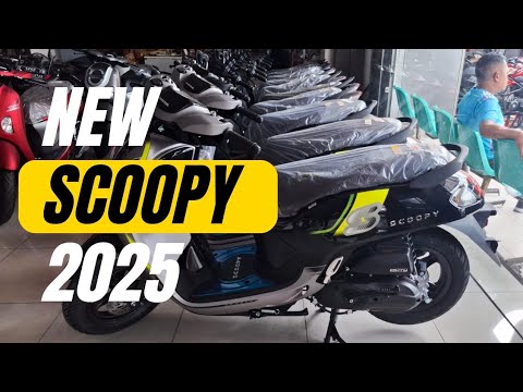 NEW SCOOPY 2025 ENERGETIC SILVER ( NON KEYLESS TYPE ) - YouTube