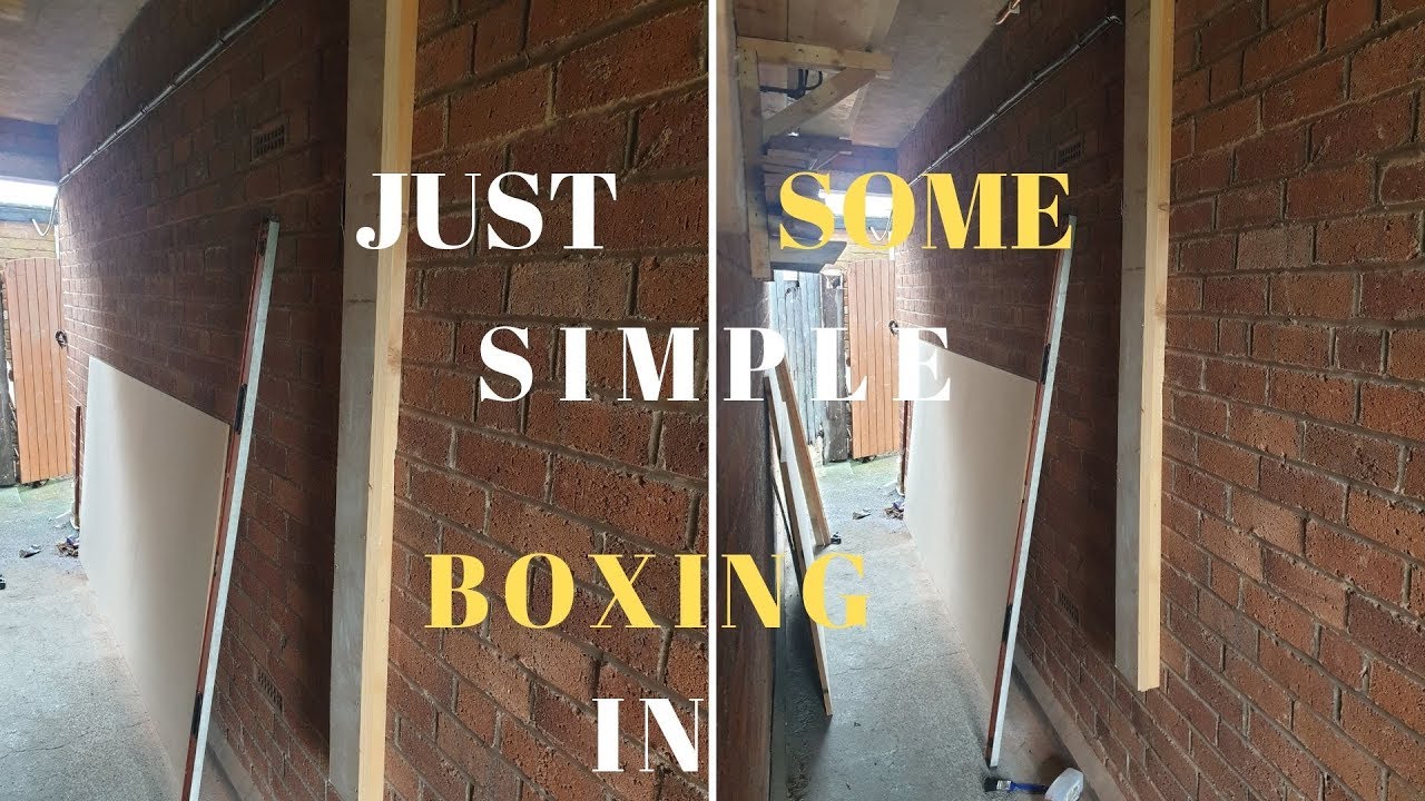 Boxing in gas pipe rough and ready.. but does the job - YouTube