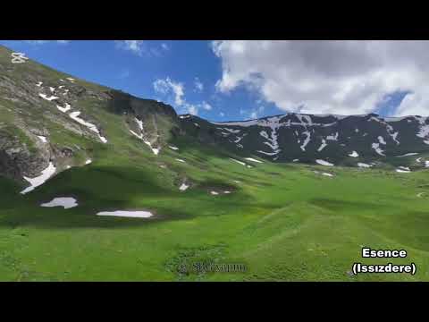Şenkaya'mızın cennet köyünü sizler için drone ile çektik... Issızdere (Esence) köyü -Şenkaya-Erzurum
