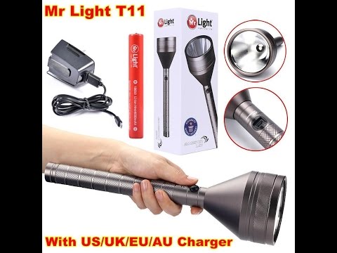 Mr Light 1000 METER TAKTISCHE CREE XML T6 LED TASCHENLAMPE T11 + USB
