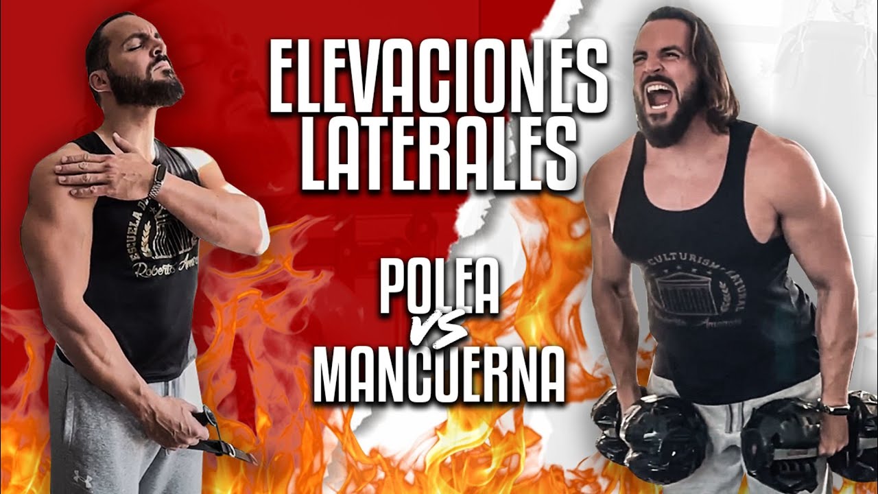 Elevaciones Laterales MANCUERNAS vs POLEAS ¿Cuál es MEJOR? - YouTube