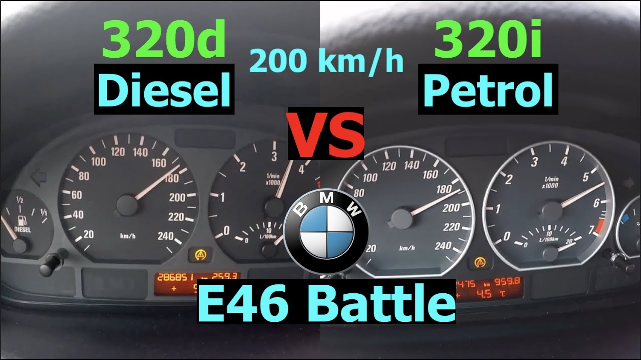 Acceleration Battle | BMW 320Ci vs BMW 320d | E46 LCi vs E46 LCi. - YouTube
