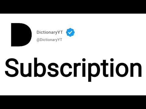 Subscription Meaning in English - YouTube