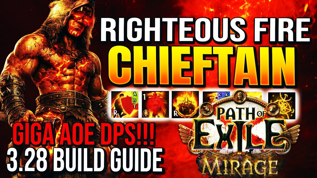 THIS RIGHTEOUS FIRE CHIEFTAIN BUILD IS META! POE Righteous Fire Build 3 ...