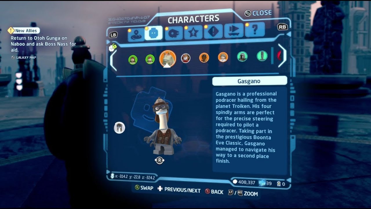 Gasgano GAMEPLAY - LEGO Star Wars: The Skywalker Saga - YouTube