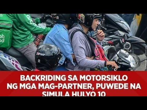 Motor back-riding for couples now allowed - YouTube