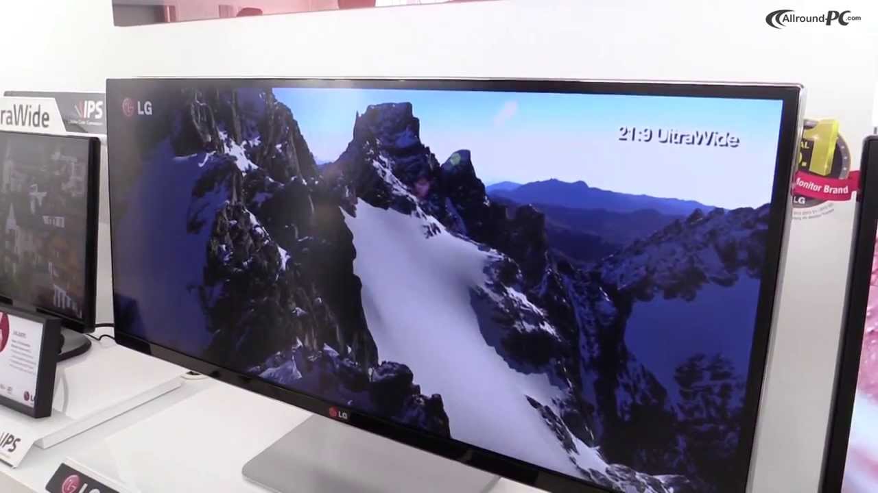 CeBIT LG 34UM95 QHD-Monitor - YouTube
