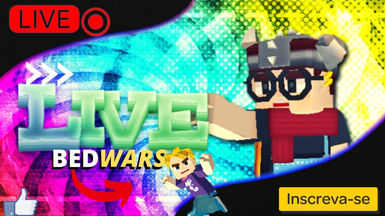 JOGANDO BEDWARS AO VIVO!! VEM PRA LIVE - YouTube