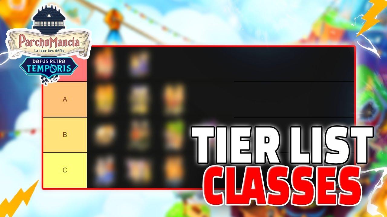 La TIER LIST des MEILLEURS Classes de Dofus Retro TEMPORIS Parchomancia ...