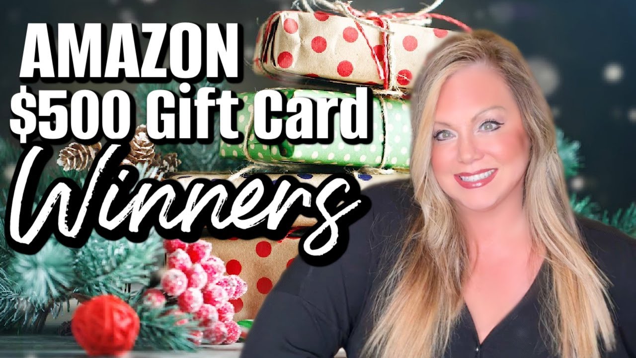 AMAZON $500 GIFT CARD GIVEAWAY | WINNERS ANNOUNCED - YouTube