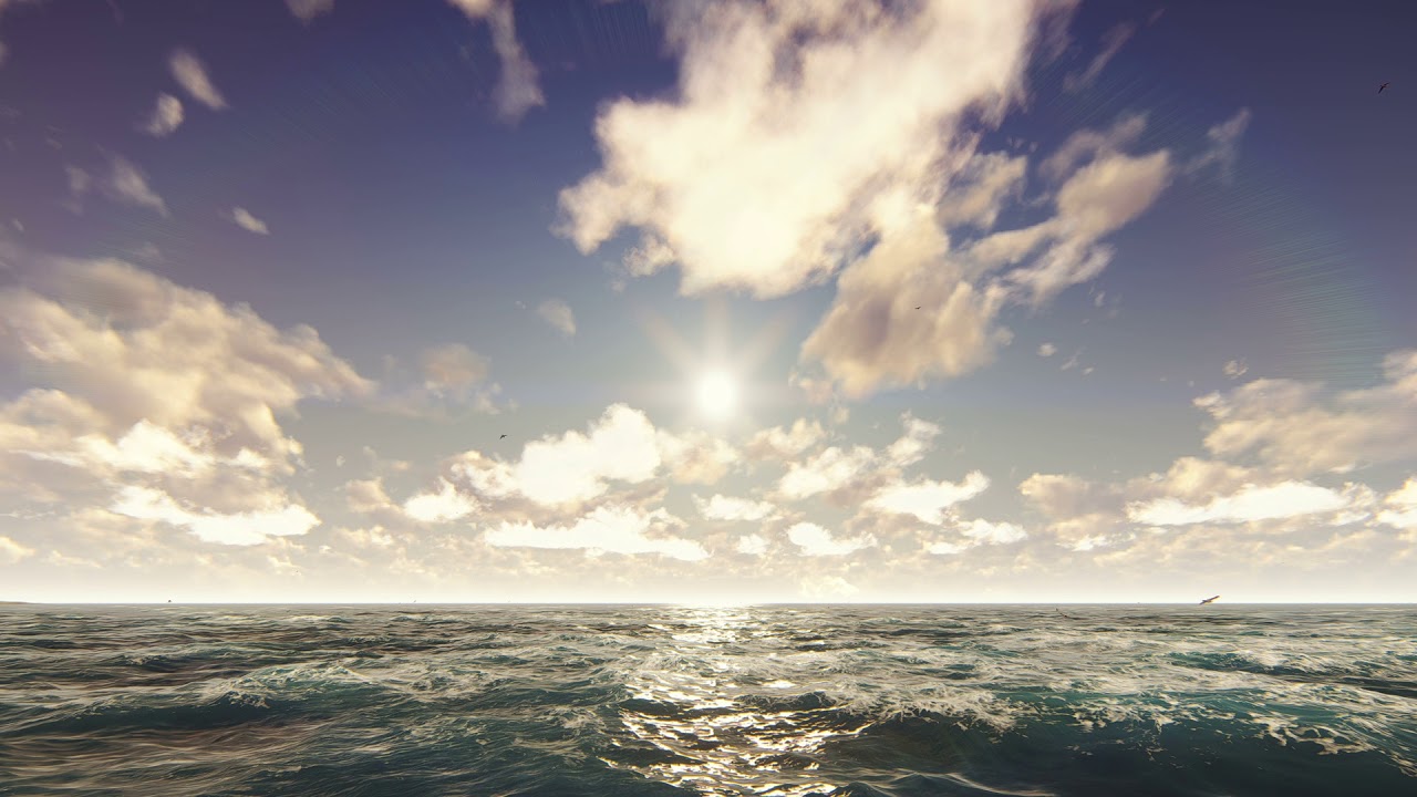 Ocean view on the nice sunny day. Sea vacation, nature, resort ...
