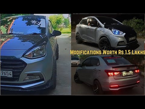 Modified Hyundai Xcent of Kolkata| Loud Exhaust Setup |Gtr Pro Alloys ...