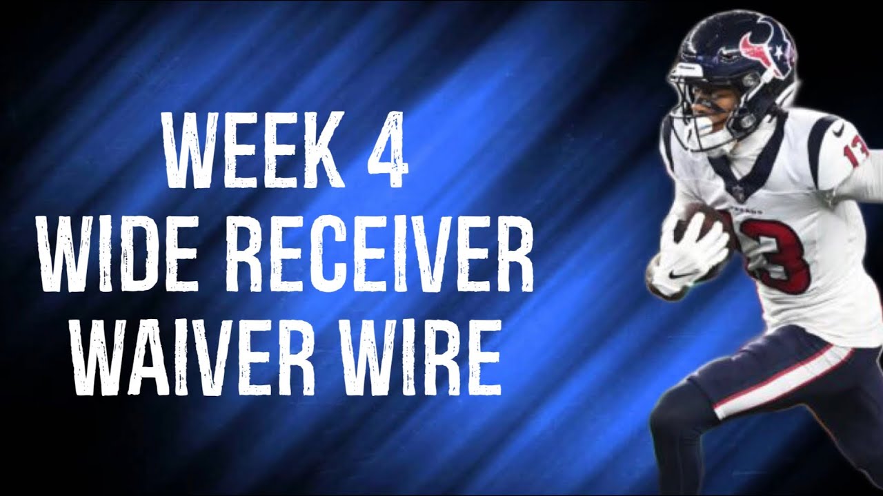 Wide Receivers To Add Waiver Wire Week 4 Fantasy Football - YouTube