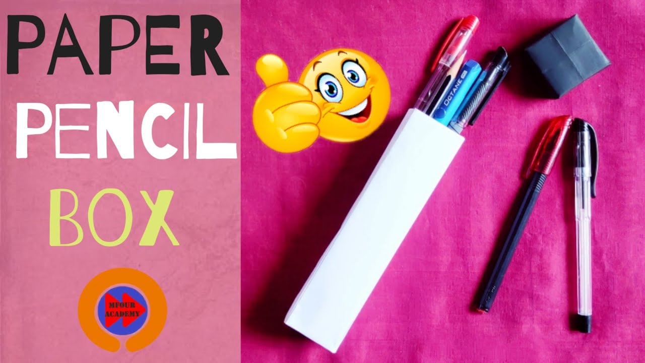 How to make a Pencil case ||Origami pencil box - YouTube