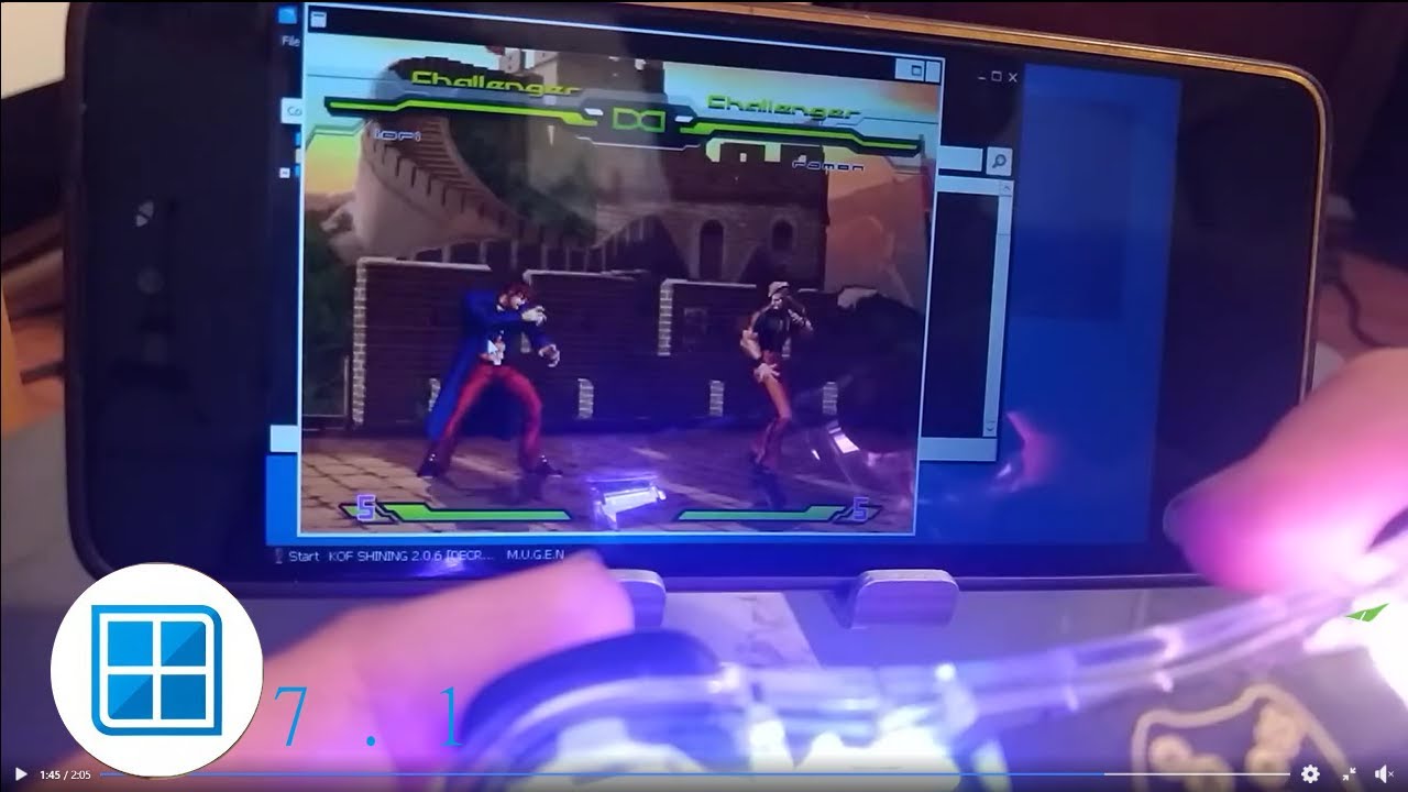 測試ANDROID手機(CPU: Snapdragon 480 PLUS)安裝電腦模擬器"winlator 7.1"運行MUGEN.EXE加上 ...