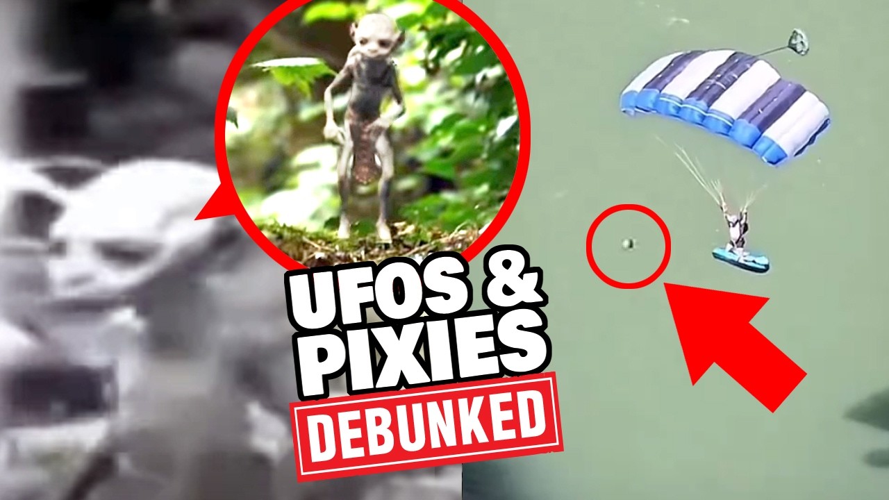 WHOA! UFO Scanning Paraglider & Humanoid Creatures Filmed in the Woods ...