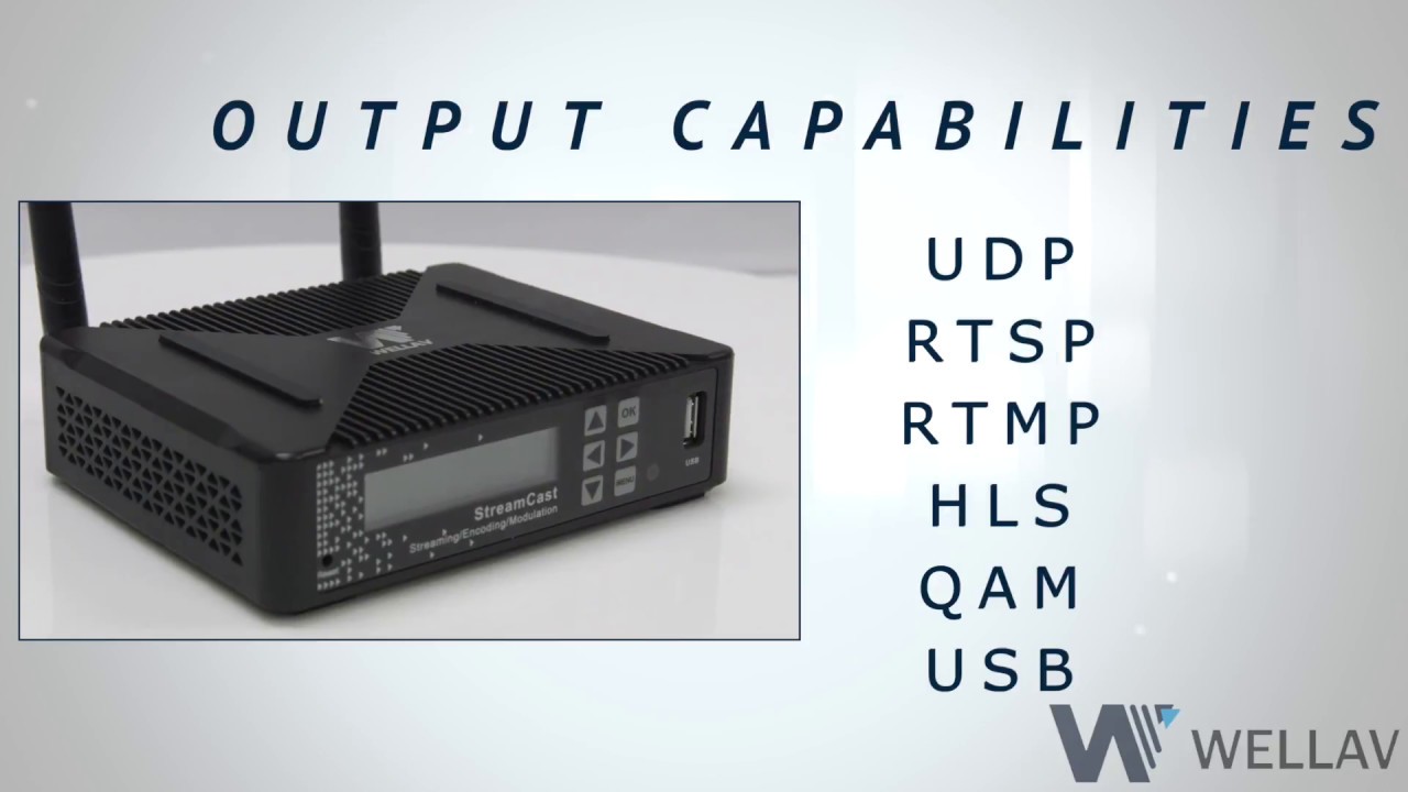 Wellav StreamCast Single Channel Encoder and Streamer - YouTube